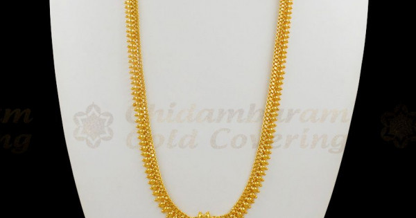Light Weight South Indian Design Gold Plated Haaram With AD Stone ...