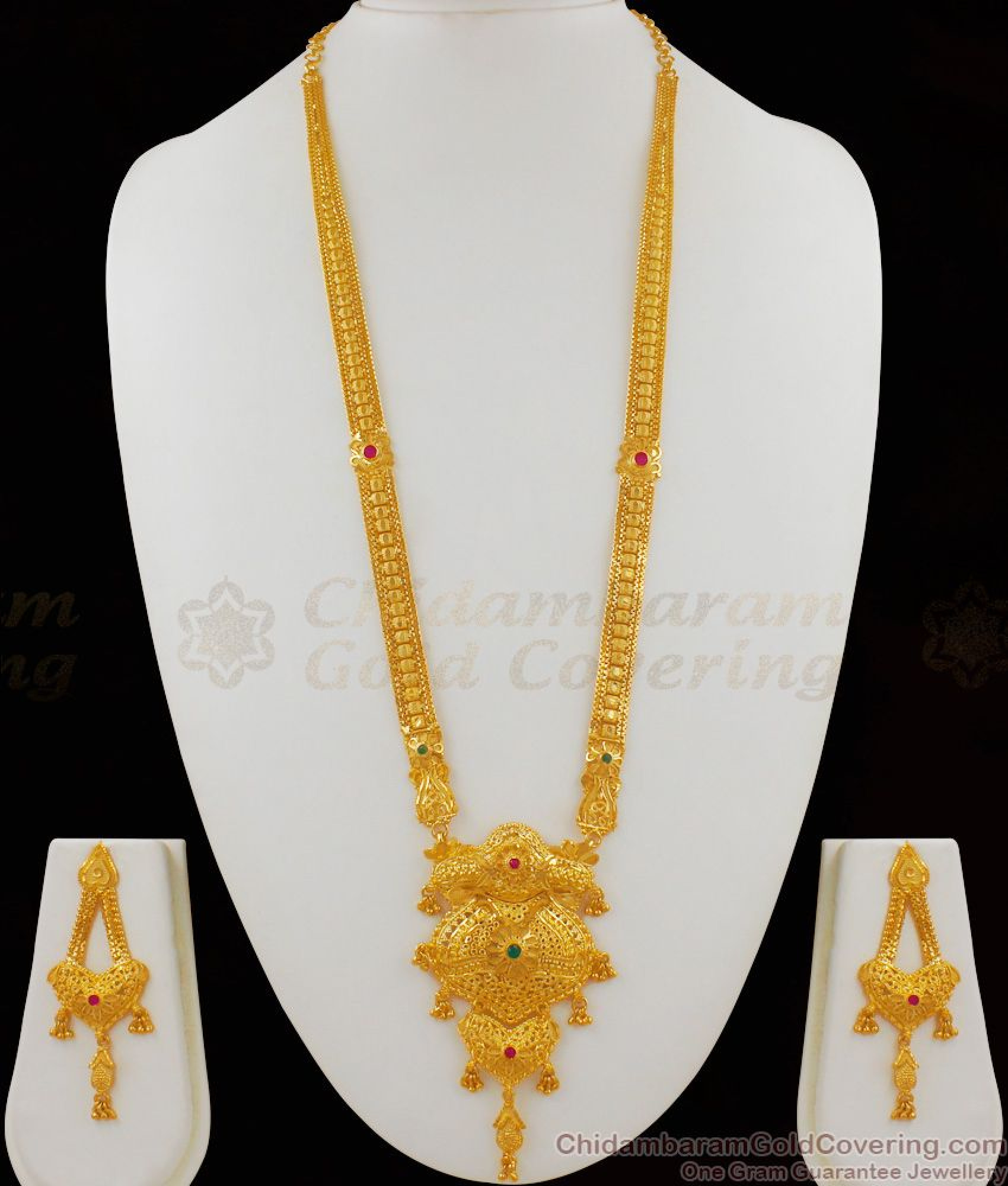 Majestic Calcutta Design Gold Plated Forming Haram Jewellery Bridal Set ...