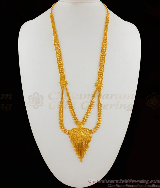 Kasu Malai, Ruby Stone Gold Plated Aaram, American Diamond Aaram ...