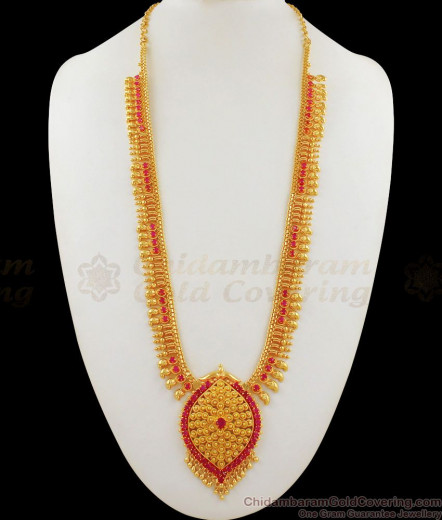 Grand Traditional Haram Design With Double Color Stone Jewellery ...