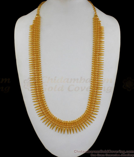 ARRG130 - Bridal Haram Arumbu Leaf Imitation Jewelry Unique Flower Design