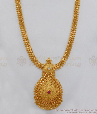 Gorgeous Multi Color Stone Gold Inspired Haram Jewelry Bridal ...