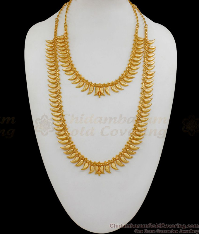 Kasu Malai, Ruby Stone Gold Plated Aaram, American Diamond Aaram ...