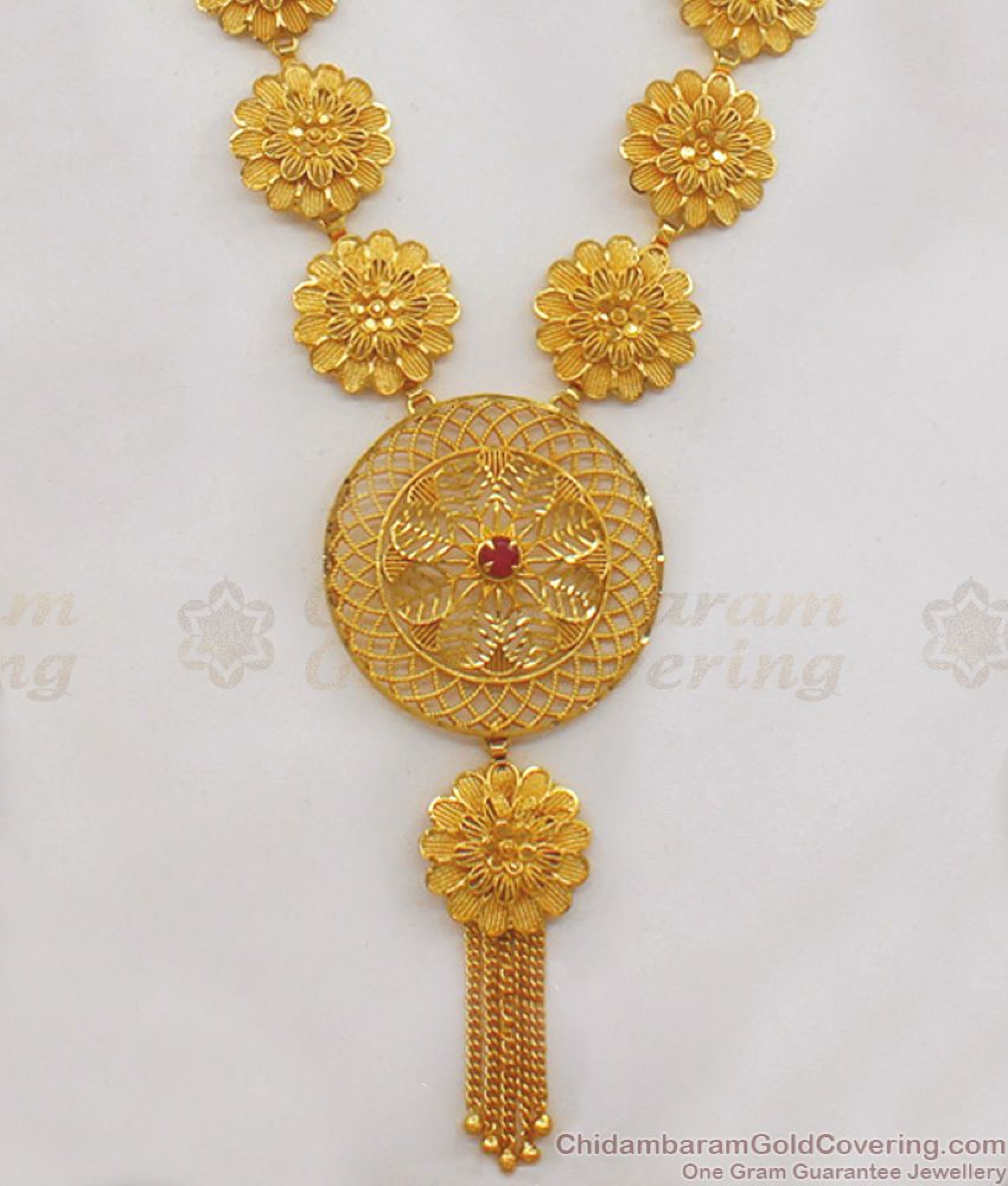 Buy New Arrival Unique Pattern Design Gold Haram For Marriage HR1827