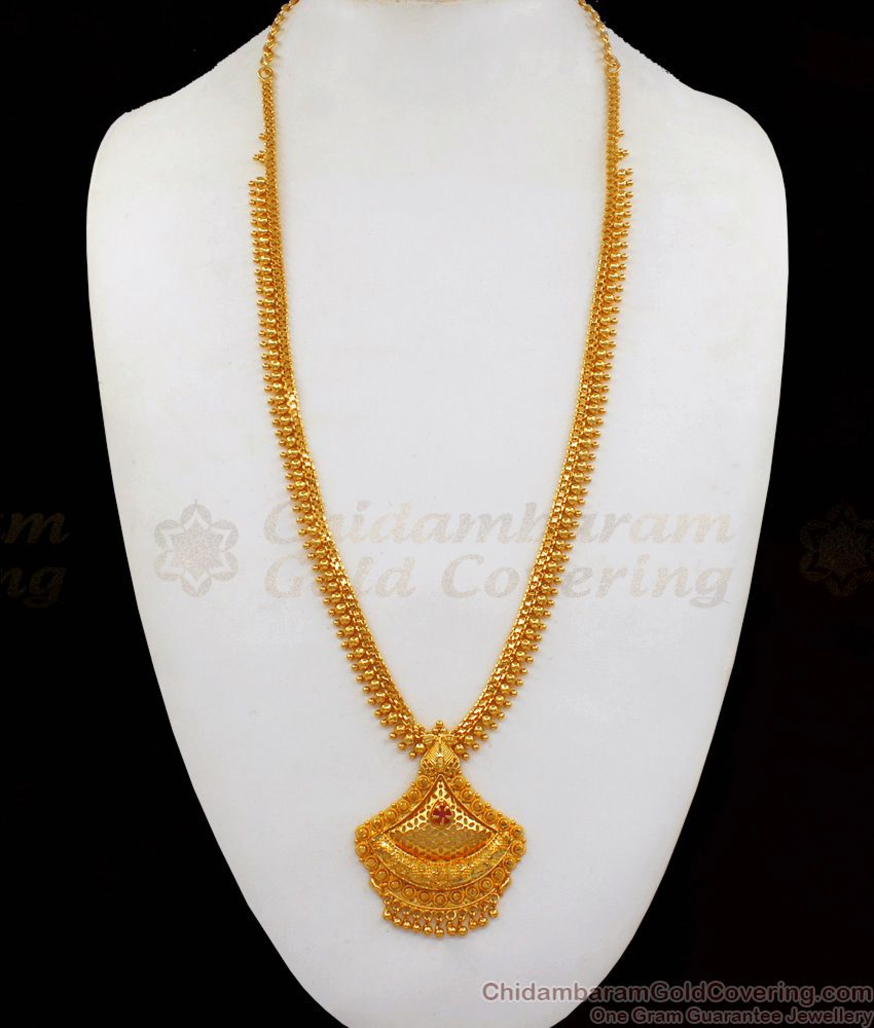 Buy Handcrafted Design One Gram Gold Haram Bridal Jewelry HR1847