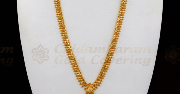 Buy Beautiful Ruby Stone Dollar One Gram Gold Haram Collections HR1874