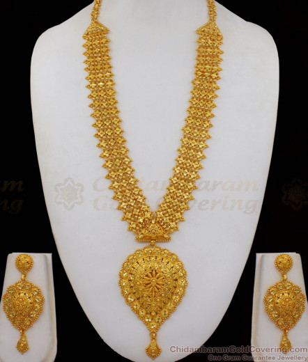 Kasu Malai, Ruby Stone Gold Plated Aaram, American Diamond Aaram ...