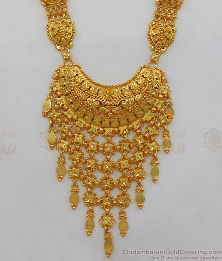 Kasu Malai, Ruby Stone Gold Plated Aaram, American Diamond Aaram ...