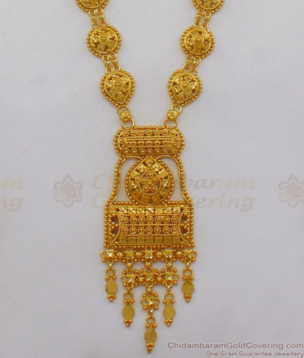 Kasu Malai, Ruby Stone Gold Plated Aaram, American Diamond Aaram ...