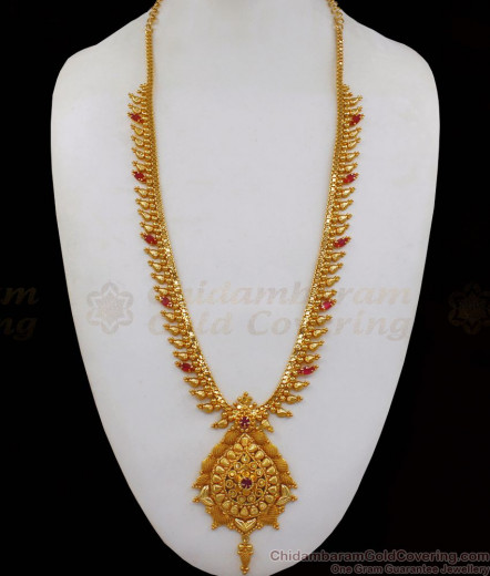 Grand Traditional Haram Design With Double Color Stone Jewellery ...