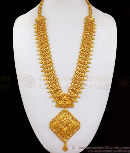 Kasu Malai, Ruby Stone Gold Plated Aaram, American Diamond Aaram ...