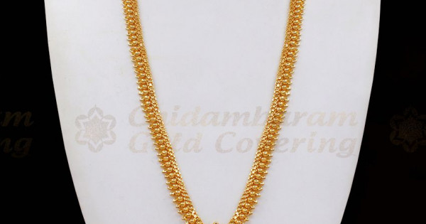 Ruby Red Stone Gold Haram Daily Wear Shop Online HR2142