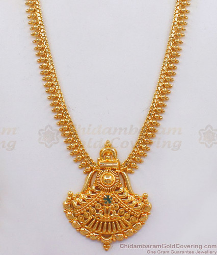 Kasu Malai, Ruby Stone Gold Plated Aaram, American Diamond Aaram ...