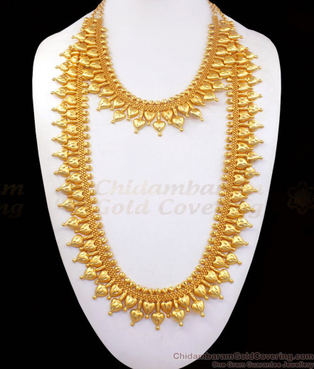 Grand Gold Calcutta Design Forming Haram Jewellery Set Bridal ...