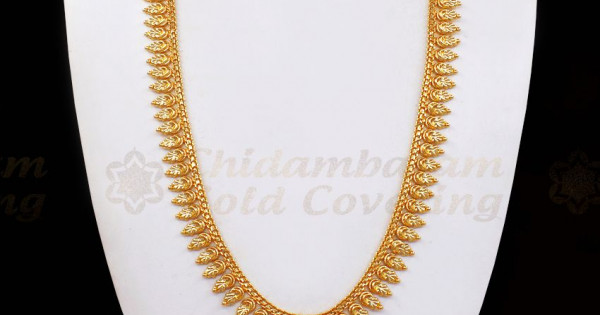 Latest Mullai Poo One Gram Gold Haram Imitation Jewelry HR2208