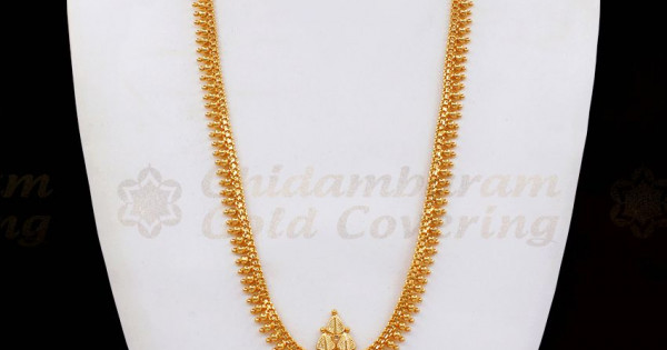 Unique One Gram Gold Diamond Stone Haram Bridal Wear HR2221