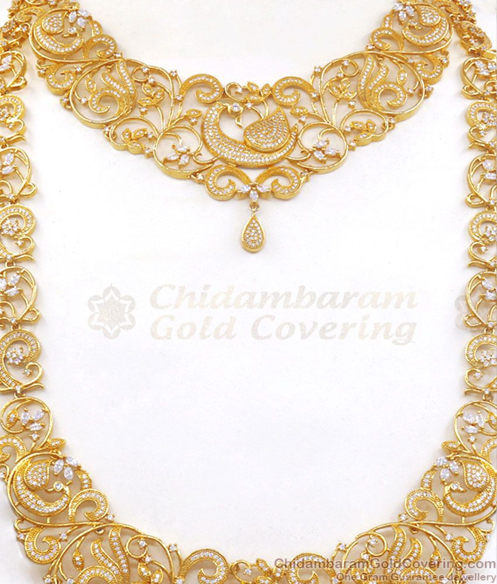 Buy Online Gold Imitation Haram Full Combo Set HR2326