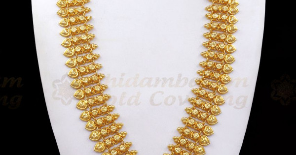 Kasu Malai, Ruby Stone Gold Plated Aaram, American Diamond Aaram ...
