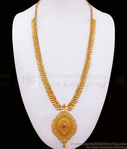 Grand Traditional Haram Design With Double Color Stone Jewellery ...