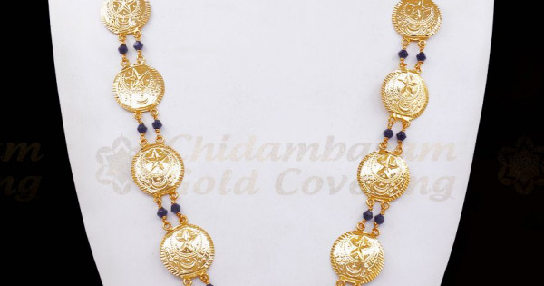 Black Beads Galsar Chain Gold Plated Haaram Shop Online HR2477