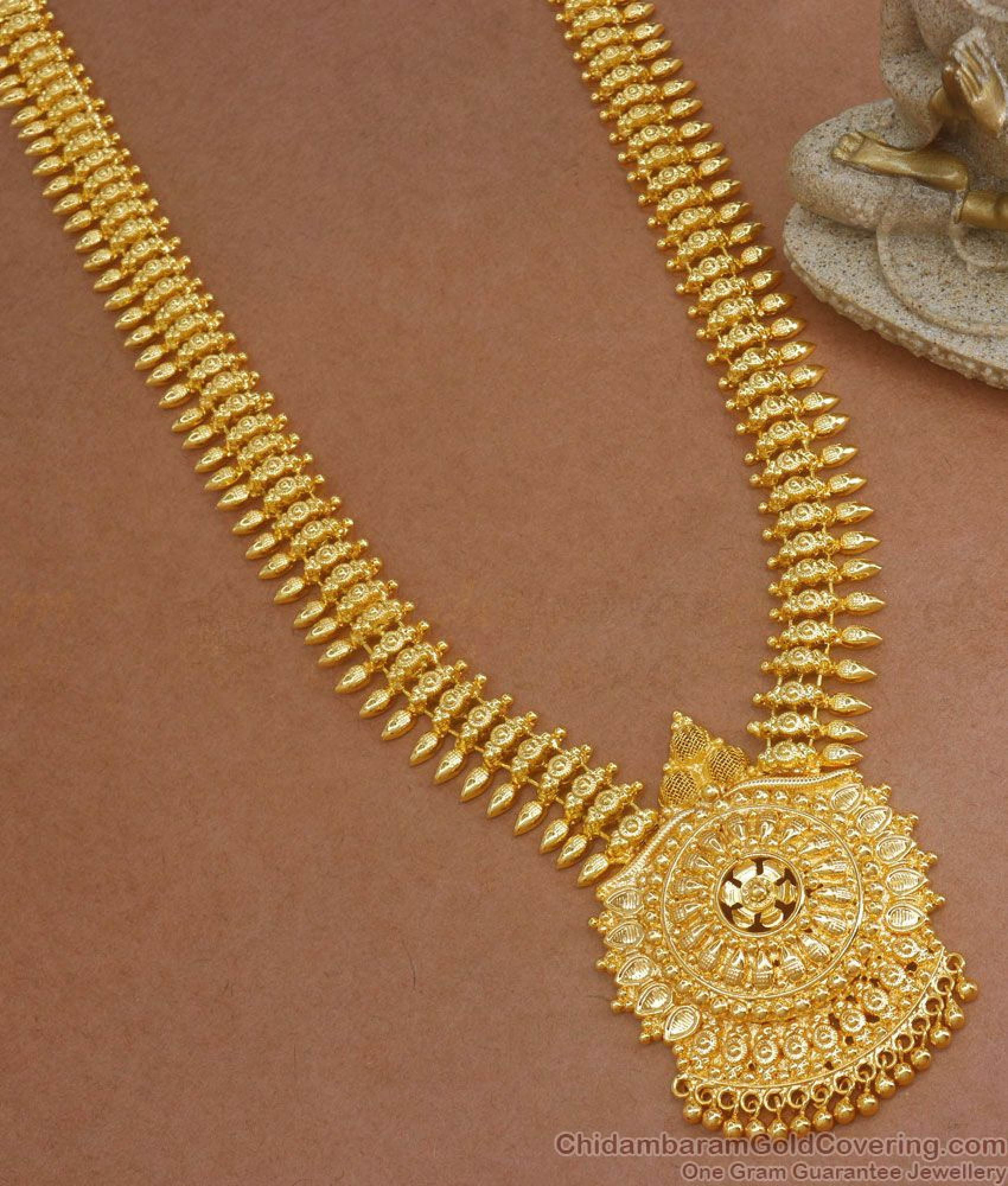 Trendy Bridal Design Gold Plated Haaram For Women Jewelry Collections ...