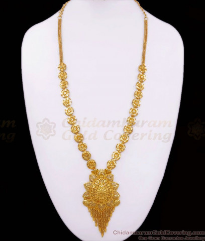 Grand Gold Calcutta Design Forming Haram Jewellery Set Bridal ...