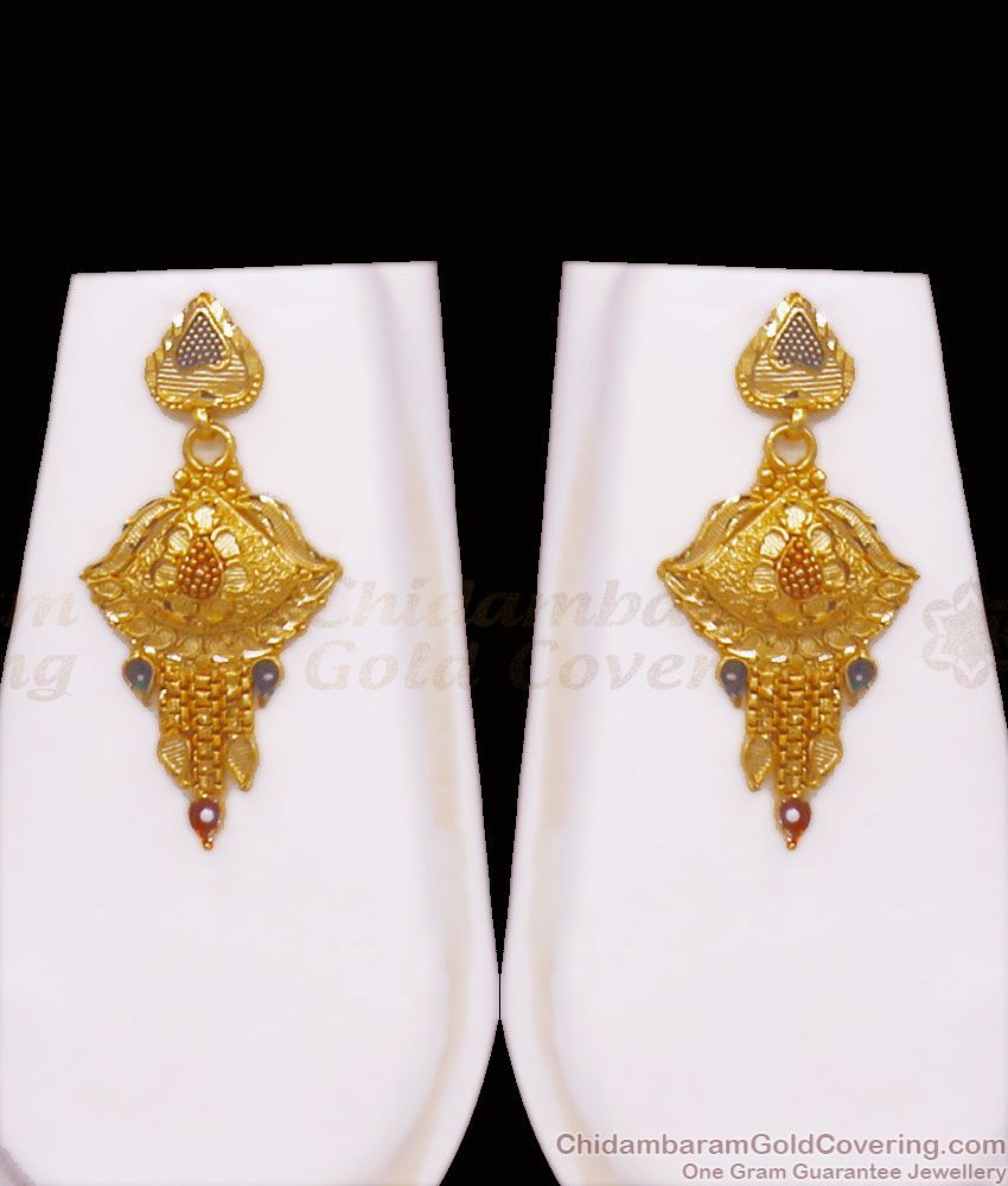 Long Bridal Forming Haram Enamel Design 2 Gram Gold Jewelry Collection ...