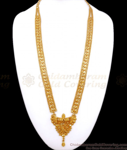 Kasu Malai, Ruby Stone Gold Plated Aaram, American Diamond Aaram ...