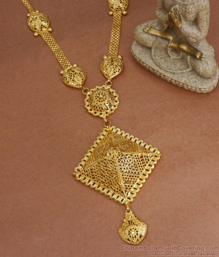 Kasu Malai, Ruby Stone Gold Plated Aaram, American Diamond Aaram ...