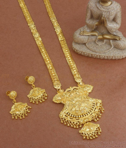 Latest Forming Gold Kolkata Haram Bridal Designs Shop Online HR2890