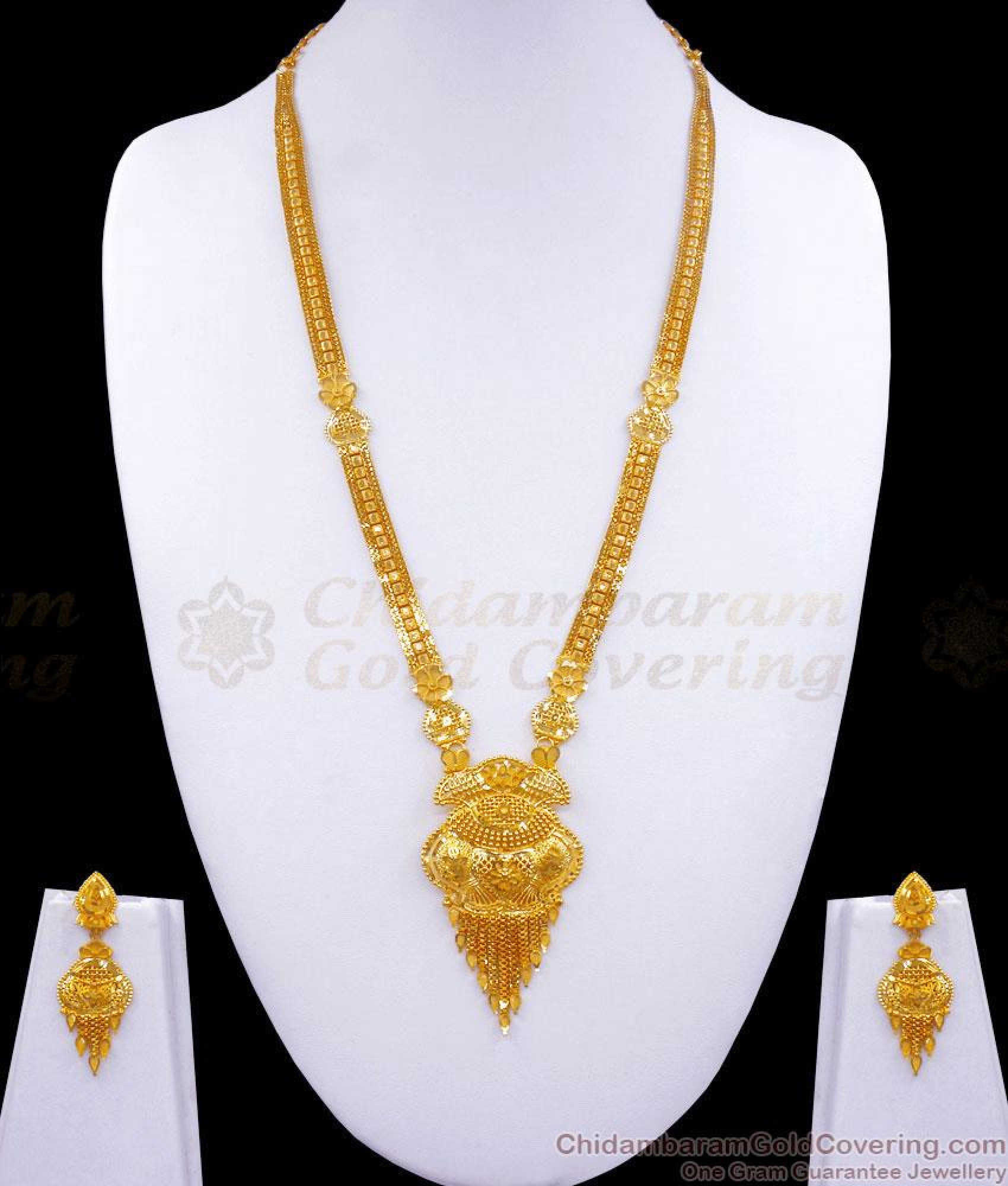 Grand Gold Tone Rani Haram Forming Bridal Combo Collections Shop Online ...