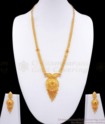 Two Gram Gold Arabic Designs Long Necklace / Haaram ...