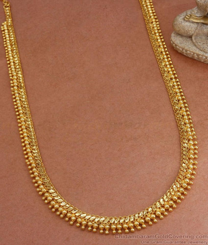 Plain Lakshmi Gold Haram Designs Online With Price HR2905