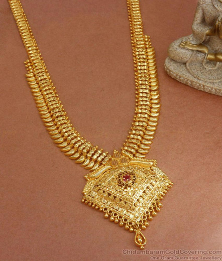 Grand Traditional Haram Design With Double Color Stone Jewellery ...