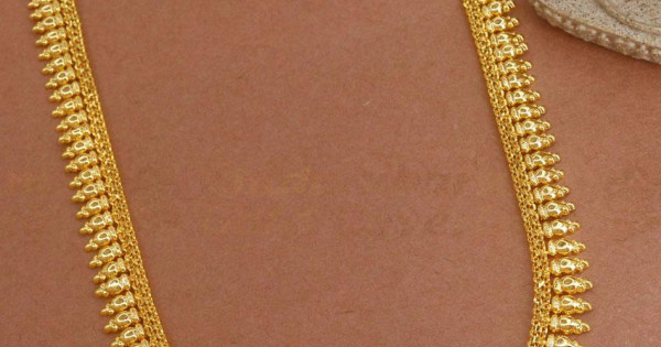 Latest Gold Imitation Haram Mullai Beads Kerala Pattern Shop Online HR2826