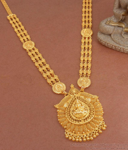 Simple And Light Weight Gold plated Leaf Coins Kasu Malai Haaram ...