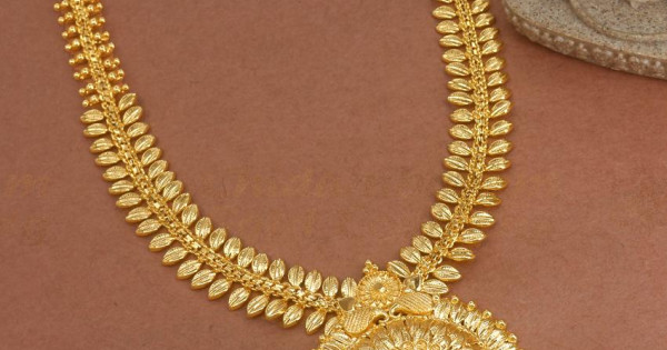 Latest Gold Imitation Haram Mullaipoo Malai Designs HR2879