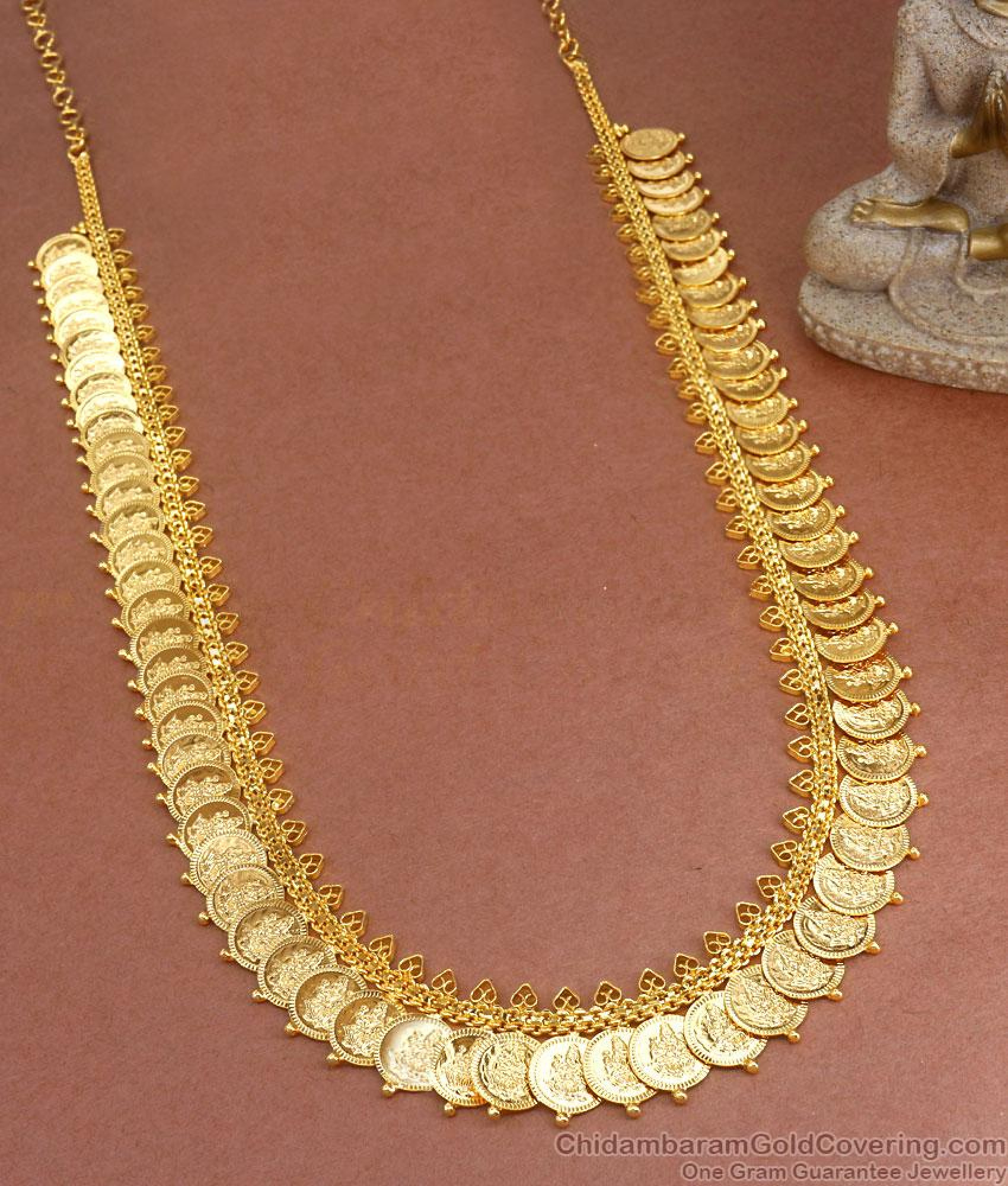 Premium Lakshmi Coin Gold Wedding Haram Designs HR2892