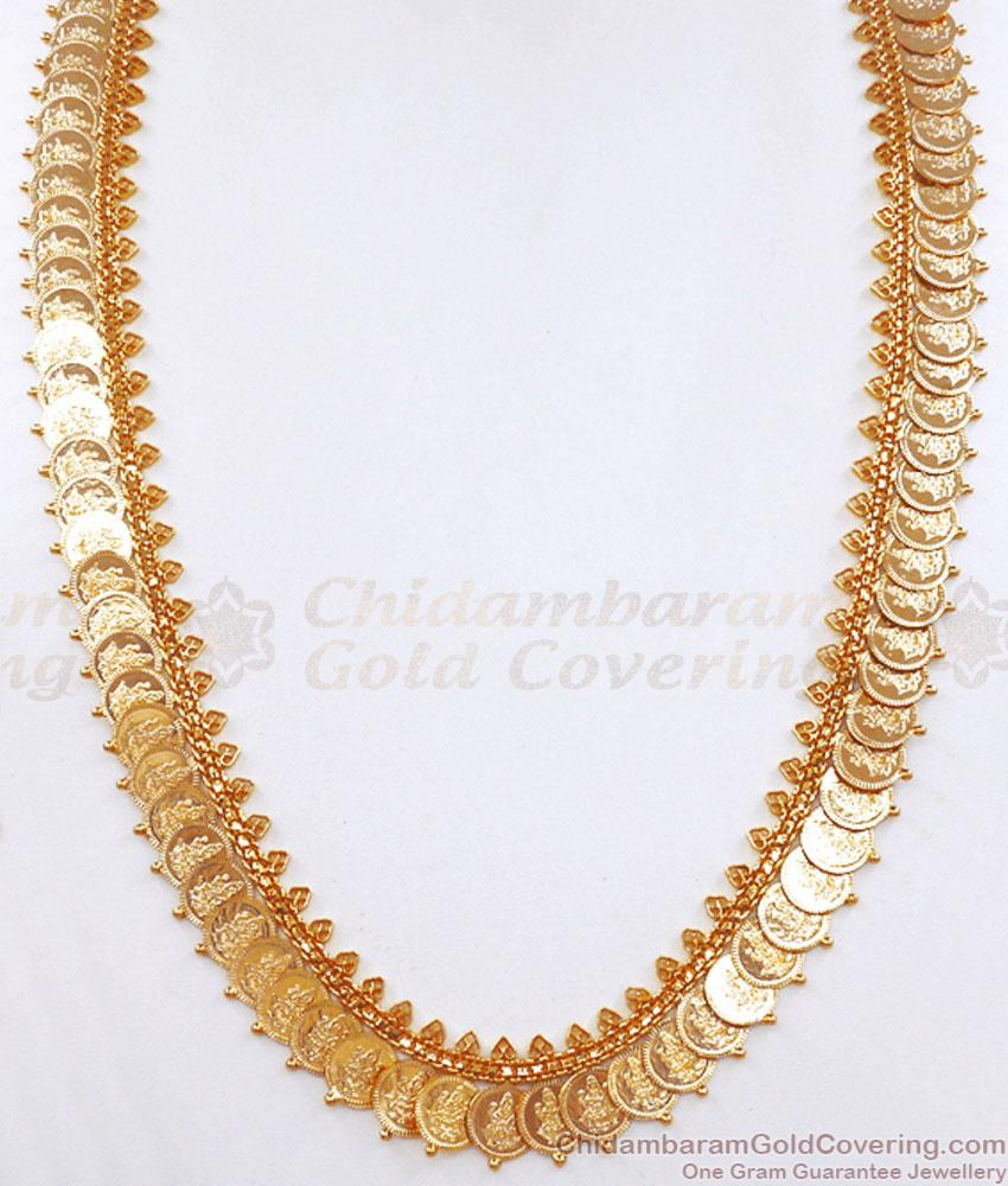 Premium Lakshmi Coin Gold Wedding Haram Designs HR2892