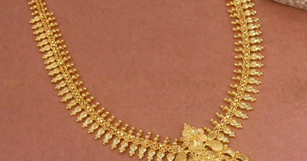 Kerala Mullai Arumbu Gold Plated Haaram Designs Shop Online HR2910