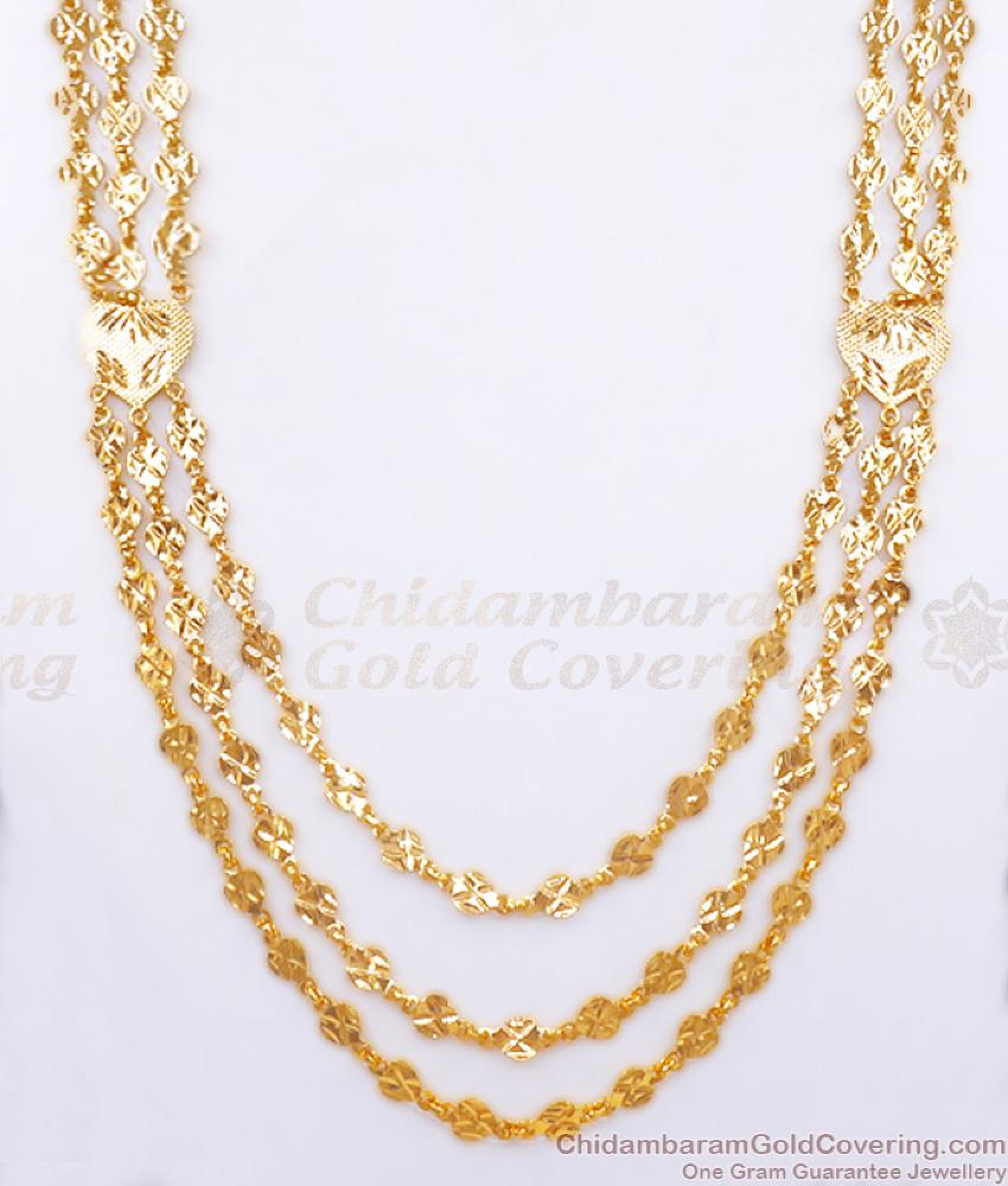 Multi Line Haram Gold Plated Governor Malai Collections HR2922