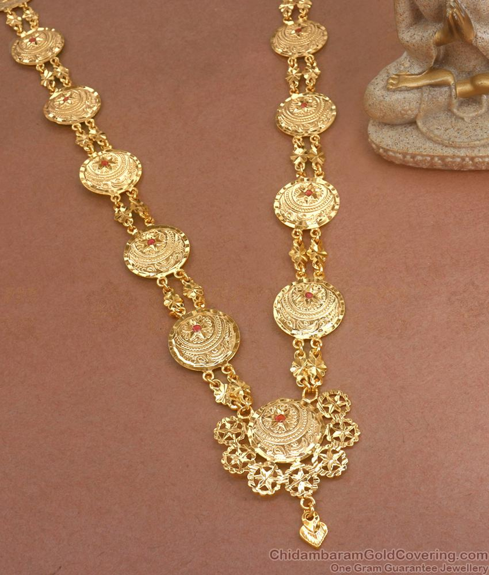 Buy Gold Plated Haram Muslim Wedding Galsar Designs HR2930