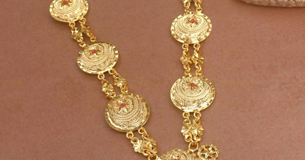 Buy Gold Plated Haram Muslim Wedding Galsar Designs HR2930