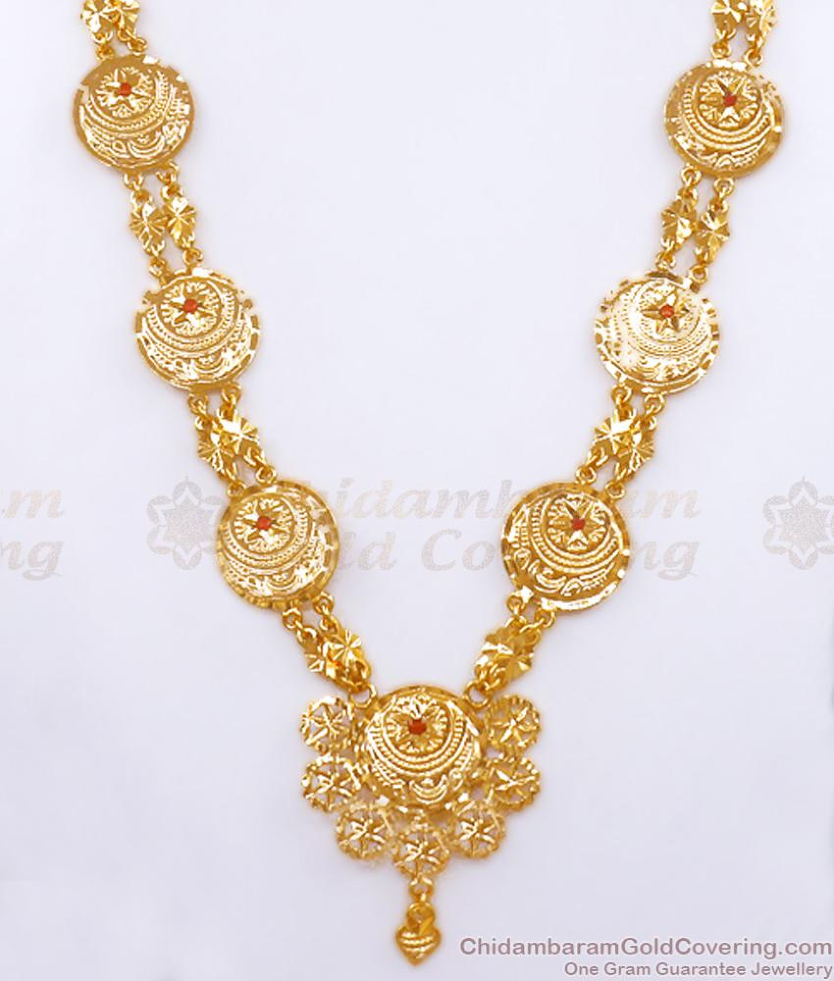 Buy Gold Plated Haram Muslim Wedding Galsar Designs HR2930