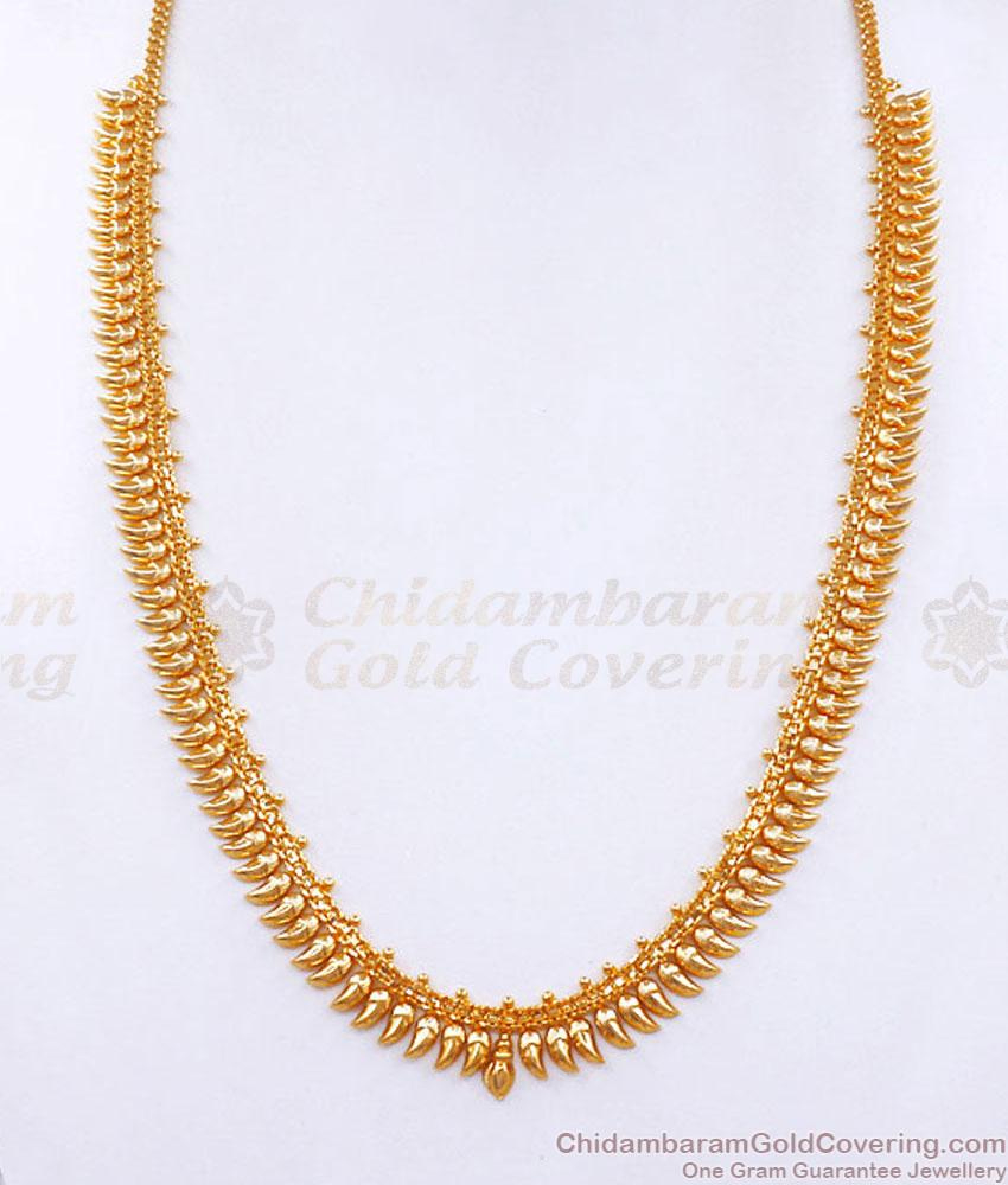 22K Gold Plated Haaram Mullaipoo Malai HR2938