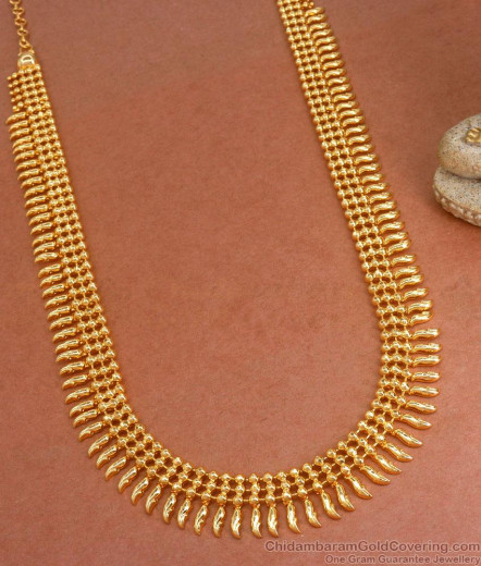 Beautiful Handcrafted Gold Finish Green Stone Bridal Haram Collection ...