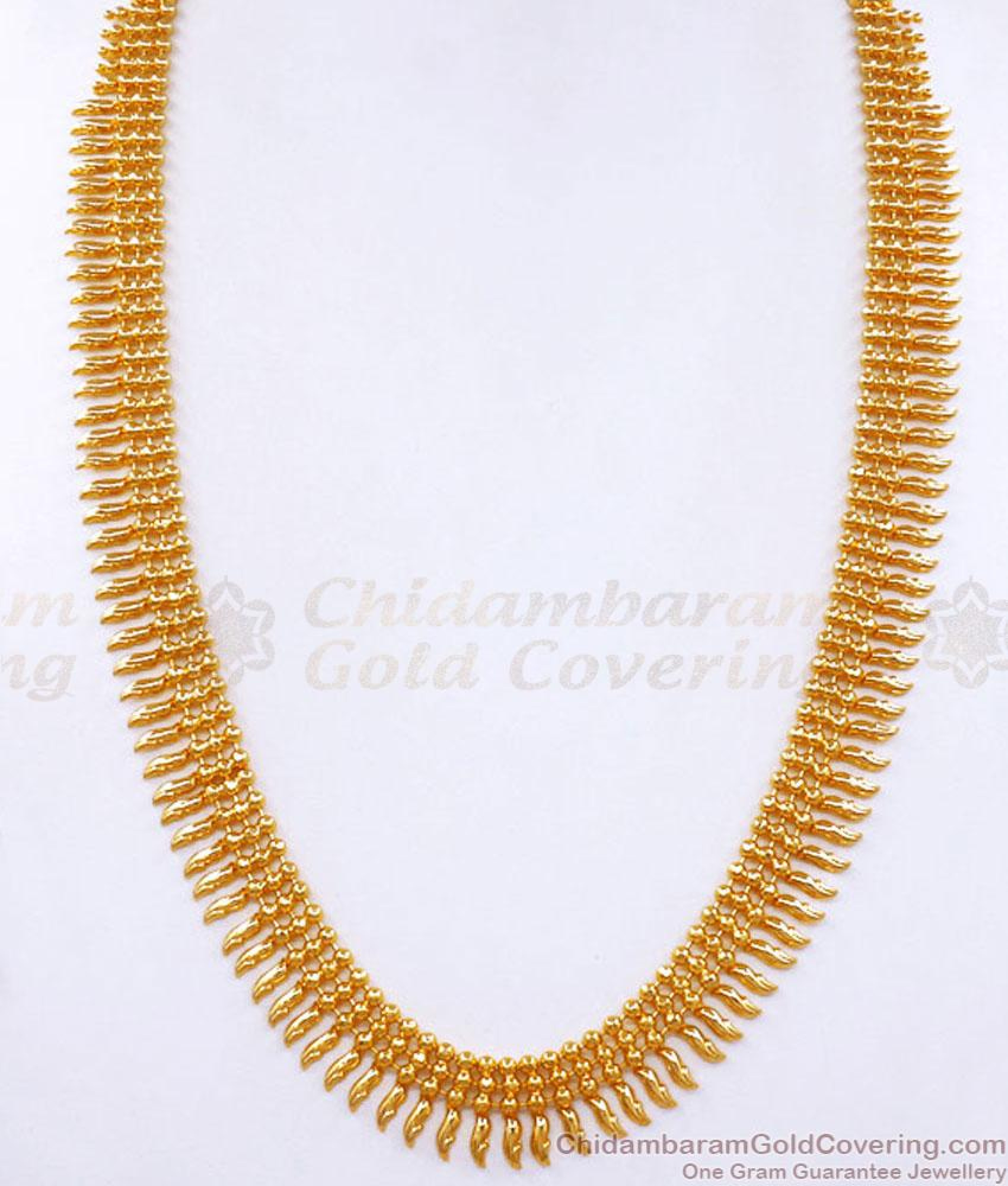 Pure Gold Tone Long Haram Mullaipoo Bridal Collection HR2943