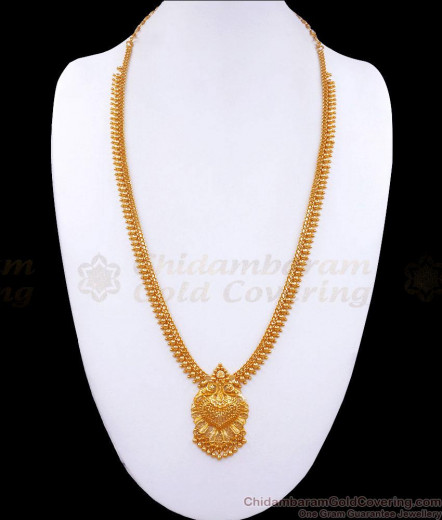 Kasu Malai, Ruby Stone Gold Plated Aaram, American Diamond Aaram ...