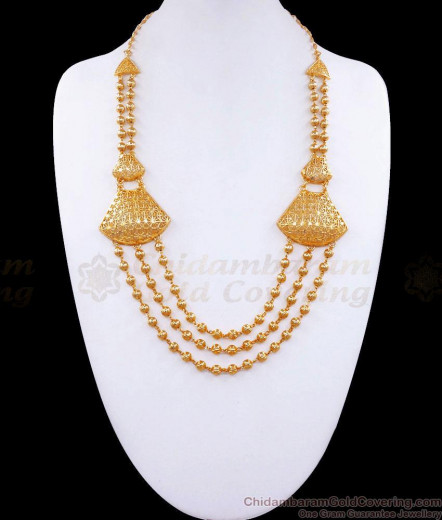 Two Gram Gold Arabic Designs Long Necklace / Haaram ...