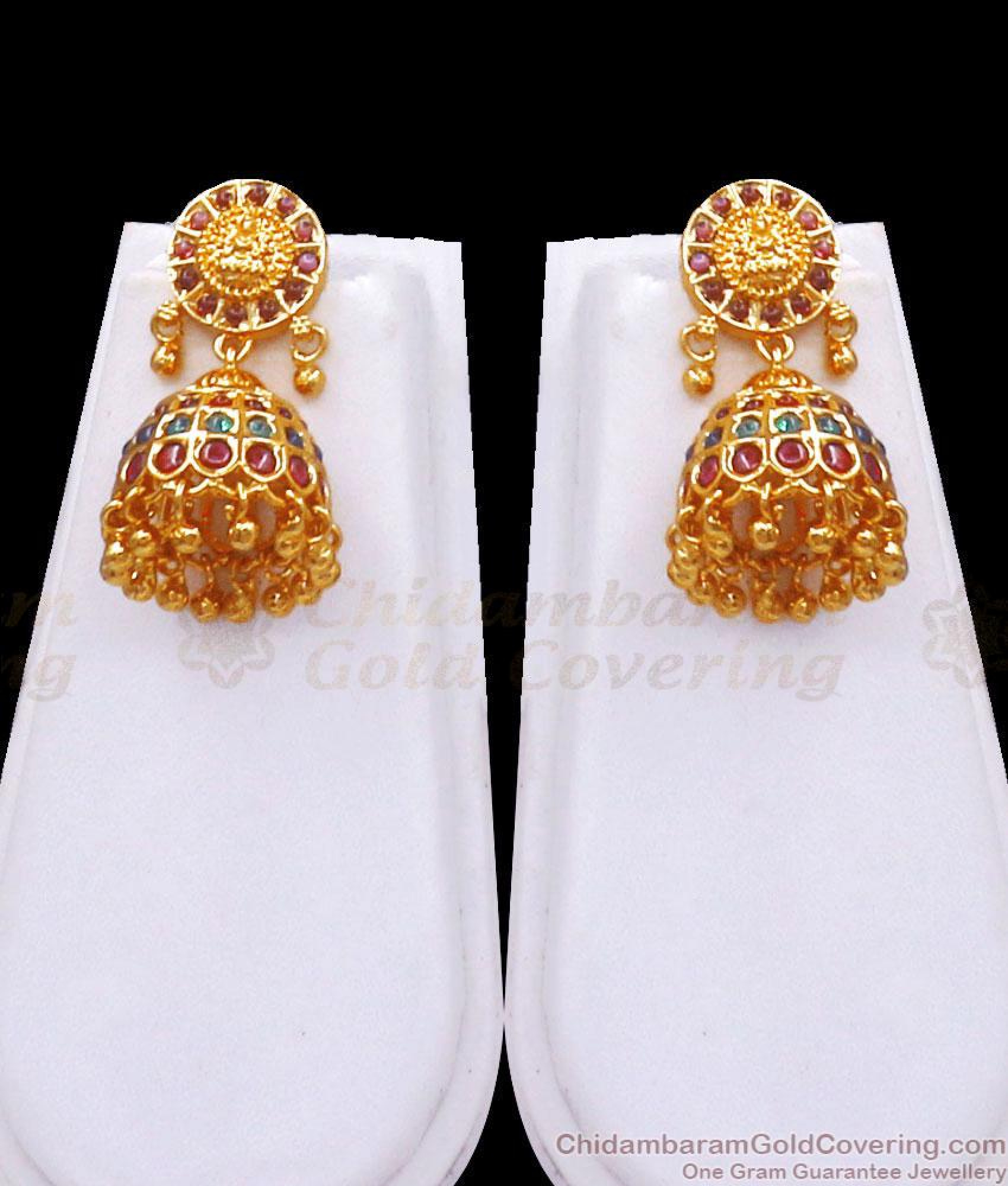 Exclusive Premium Gold Design Haaram Jhumki Combo HR2967